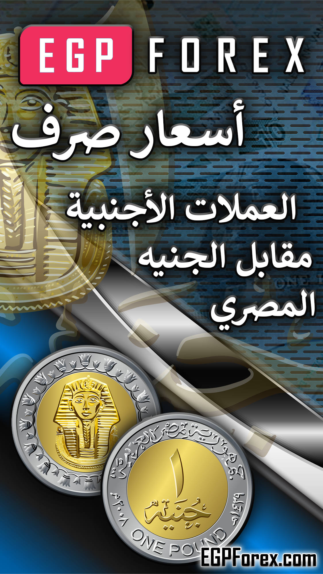 أسعار صرف العملات الأجنبية مقابل الجنيه المصري Egpforex